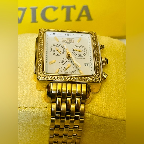 Invicta | Accessories | 6mm Gold Tone Stainless Steel Invicta Watch 16 ...